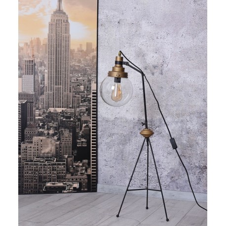 Lampa industriala de podea cu un picior gen trepied