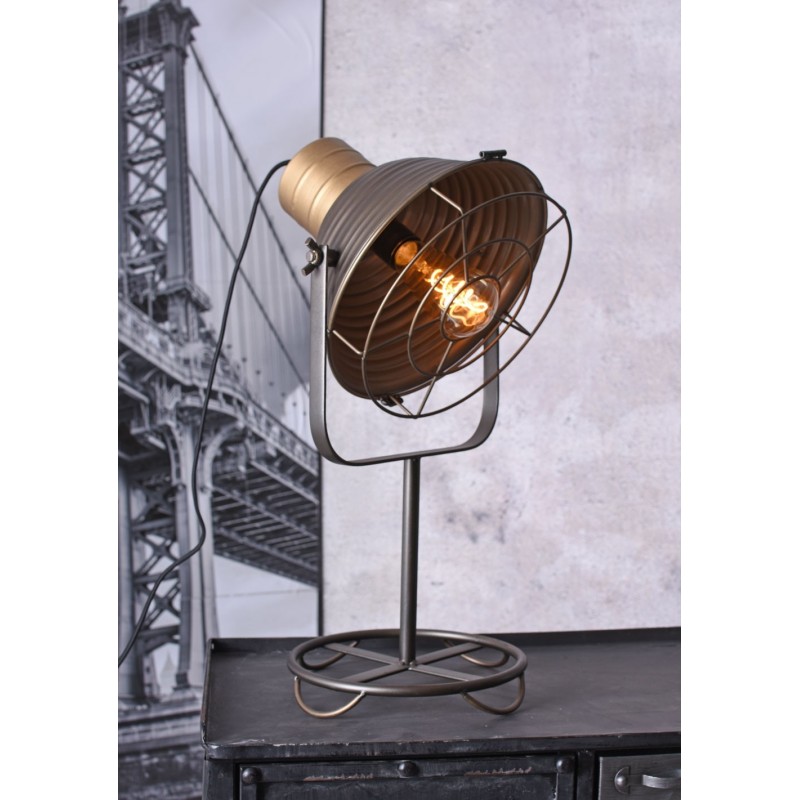 Lampa industriala de masa cu un bec Edison