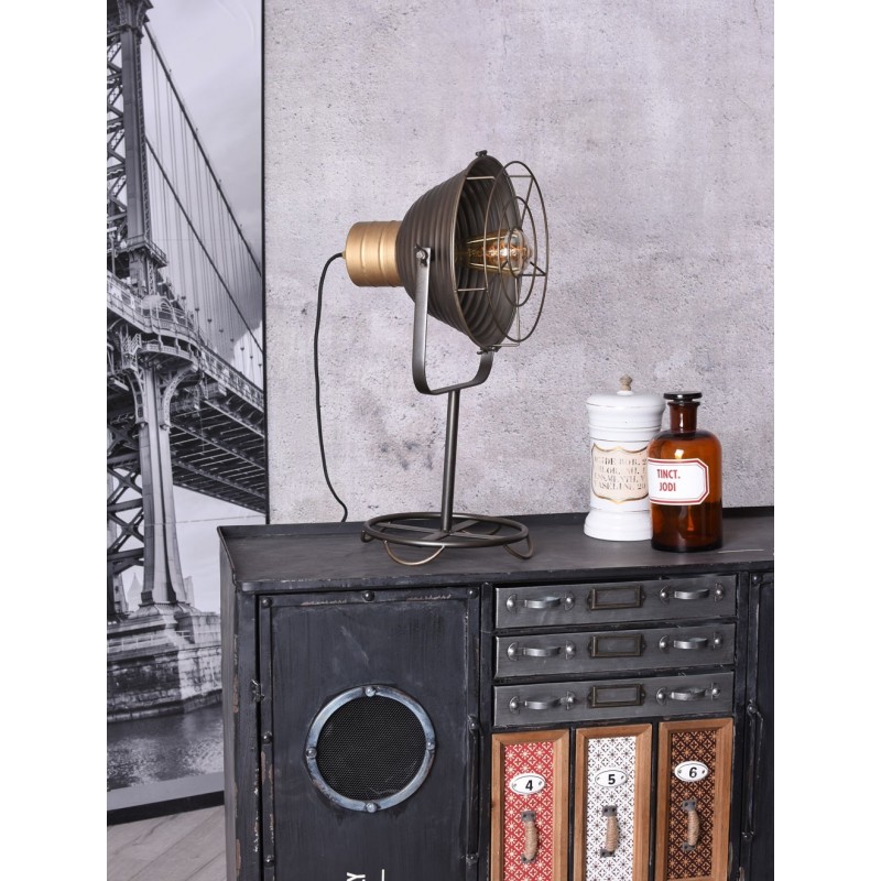 Lampa industriala de masa cu un bec Edison