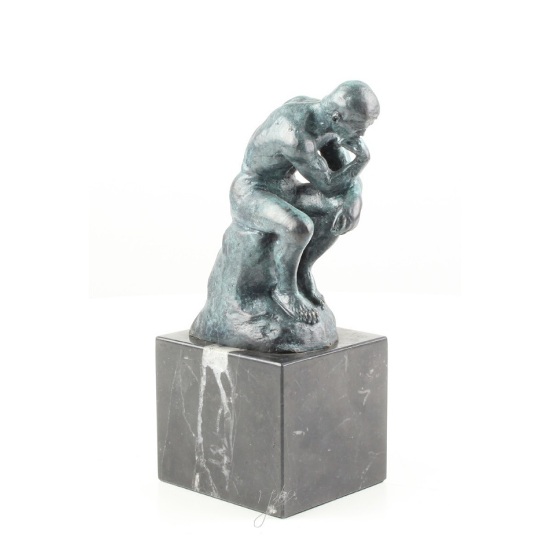 Ganditorul - statueta din bronz tratat