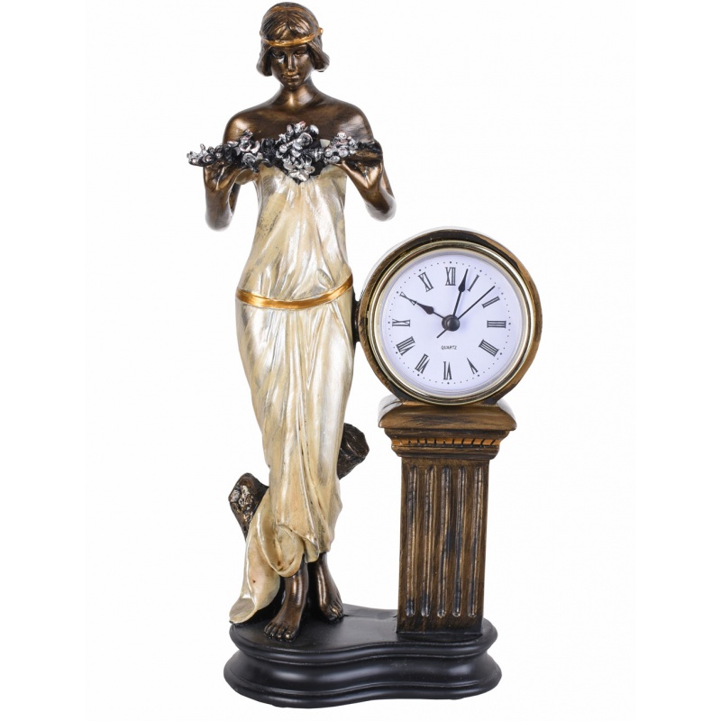 Ceas Art Nouveau cu o femeie