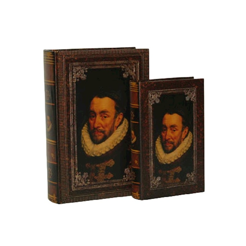 Set doua cutii pentru carti cu portet