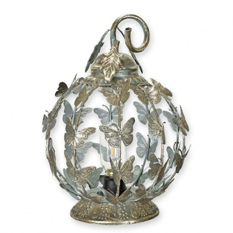 Felinar rotund de perete cu fluturi