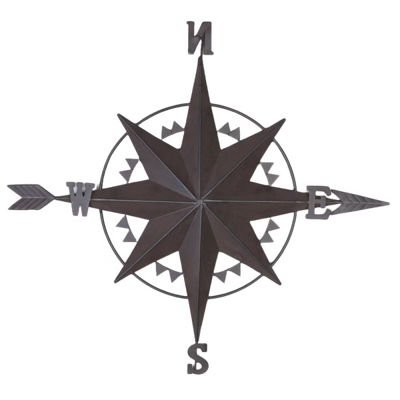 Ceas maritim pentru casa sau gradina antik brown