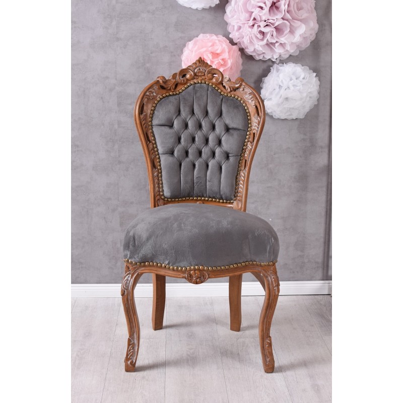 scaun-baroc-din-lemn-masiv-mahon-cu-tapiterie-din-catifea-gri-inchis